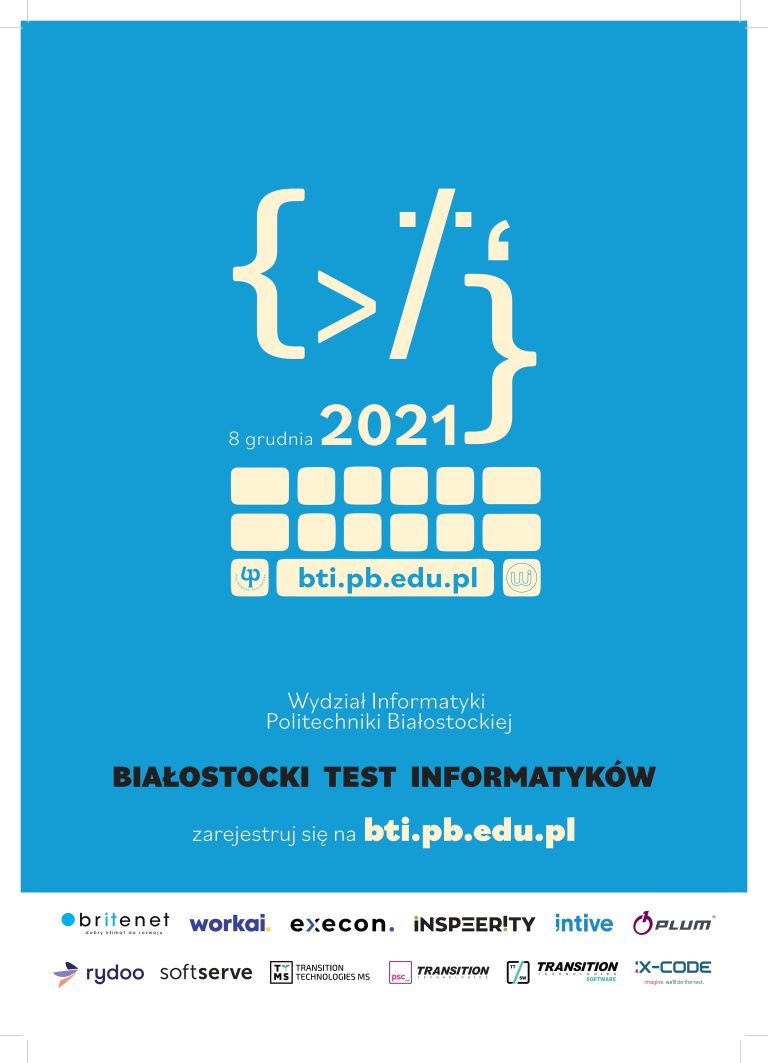 BTI 2021 – Białostocki Test Informatyków