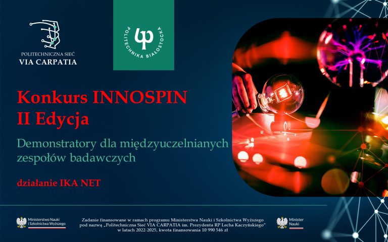 II edycja konkursu INNOSPIN – demonstratory dla międzyuczelnianych zespołów badawczych ...
